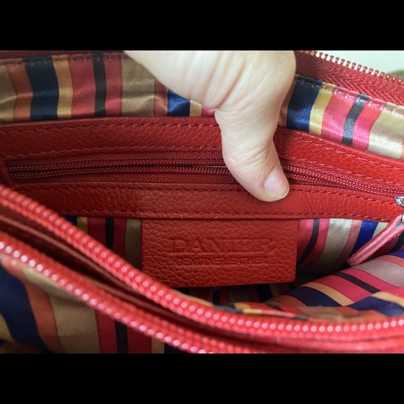 Danier | Bags | Danier Genuine Leather Red Cross Body Purse | Poshmark